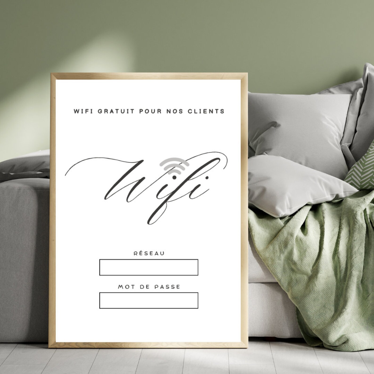 Wifi Password Printable, Wifi Password Download, Wifi Password Business ...