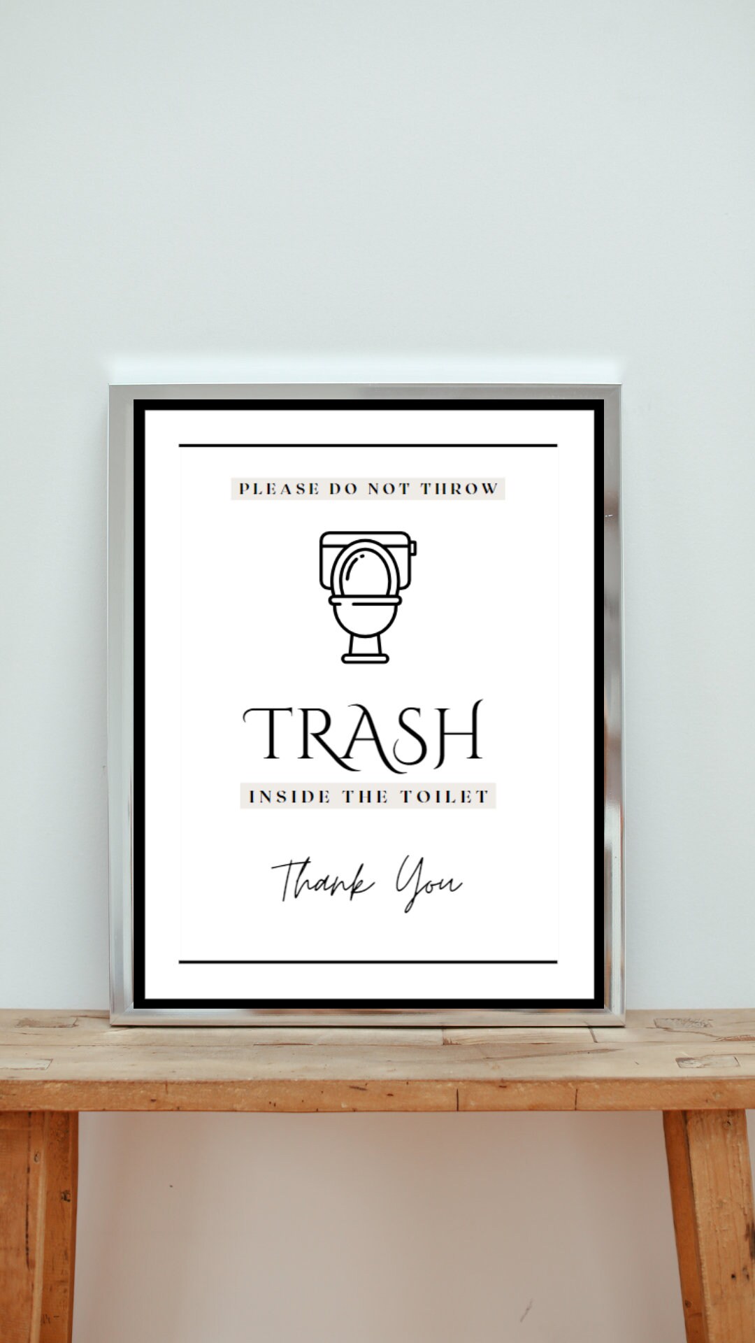 Toilet Sign, A4 Format, in Files: 1 PDF and 1 JPG 1 Editable Model on ...