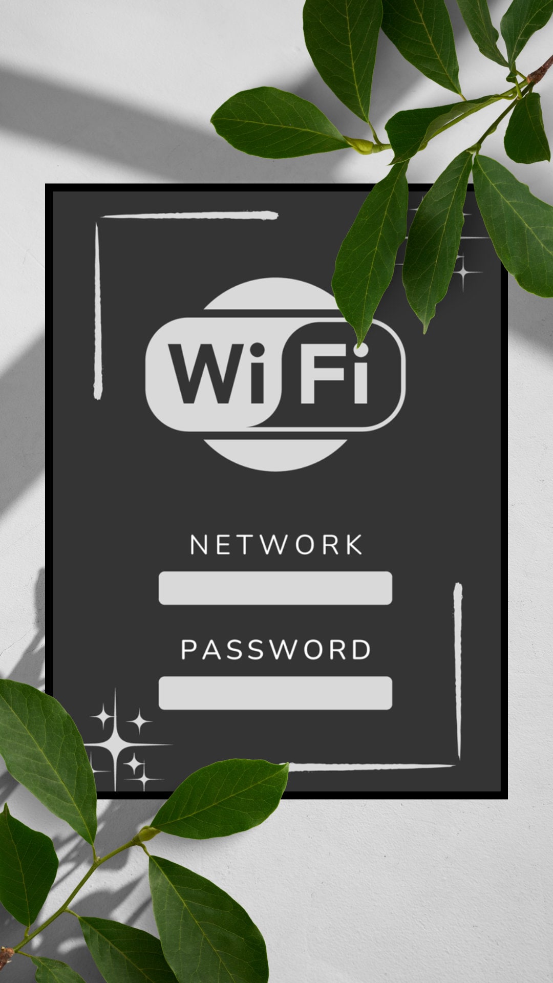 Wifi Password Printable, Wifi Sign, Wifi Password Download, Wifi ...