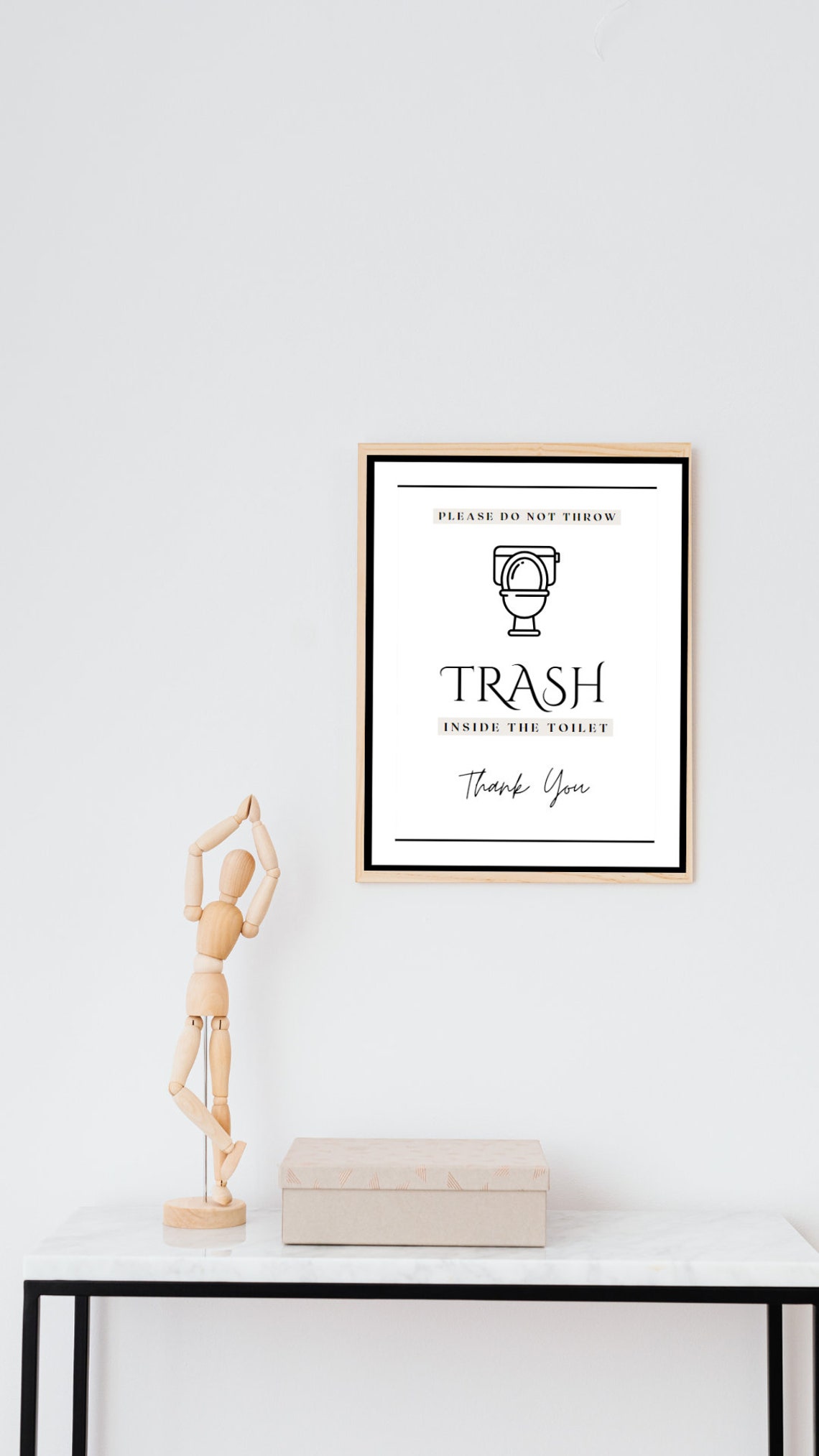 Toilet Sign, A4 Format, in Files: 1 PDF and 1 JPG 1 Editable Model on ...