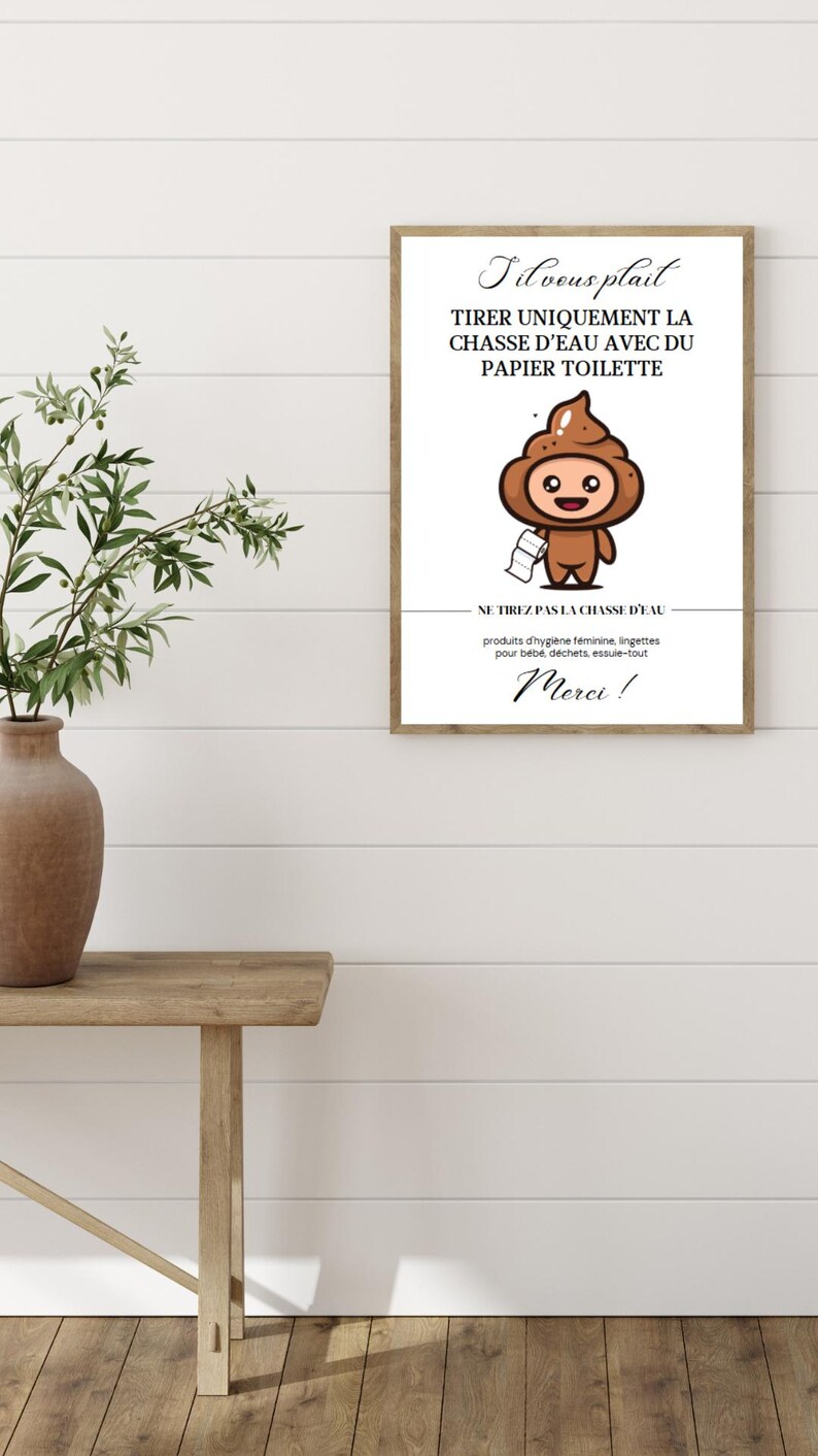 Flush Toilet Paper Digital Poster in JPG File - A3 + "flush Toilet ...