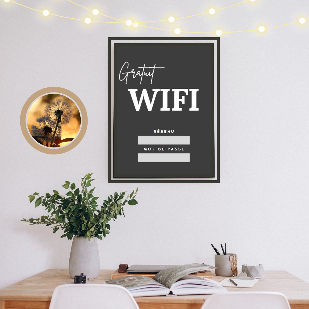 Wifi Password Printable, Wifi Password Download, Wifi Password Business ...