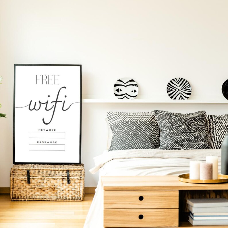 Wifi Password Printable, Wifi Password Download, Wifi Password Business ...