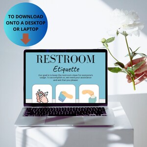Toilet Rules Digital Poster, A3, in JPG File + Toilet Rules Poster ...