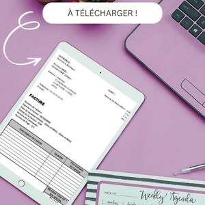 Excel Commercial Invoice Template, Self-employed, Form in French ...