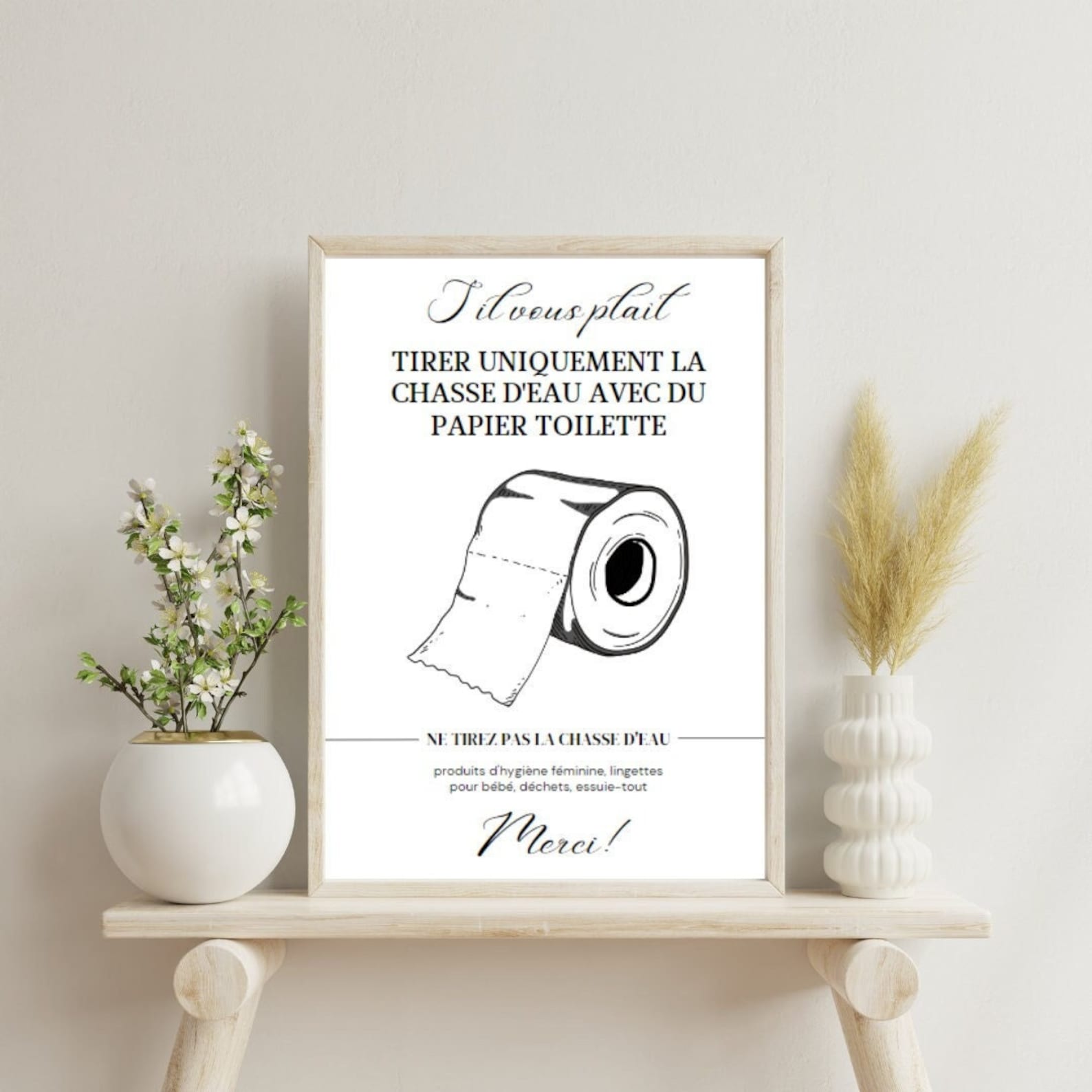 Flush Toilet Paper Digital Poster in JPG File - A3 + "flush Toilet ...