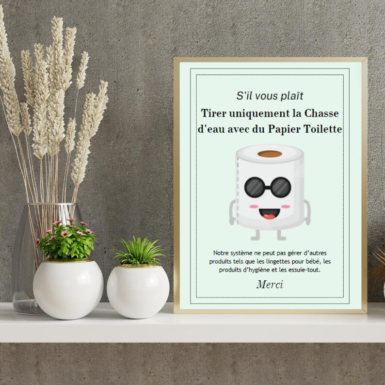 Flush Toilet Paper Digital Poster in JPG File - A3 + "flush Toilet ...