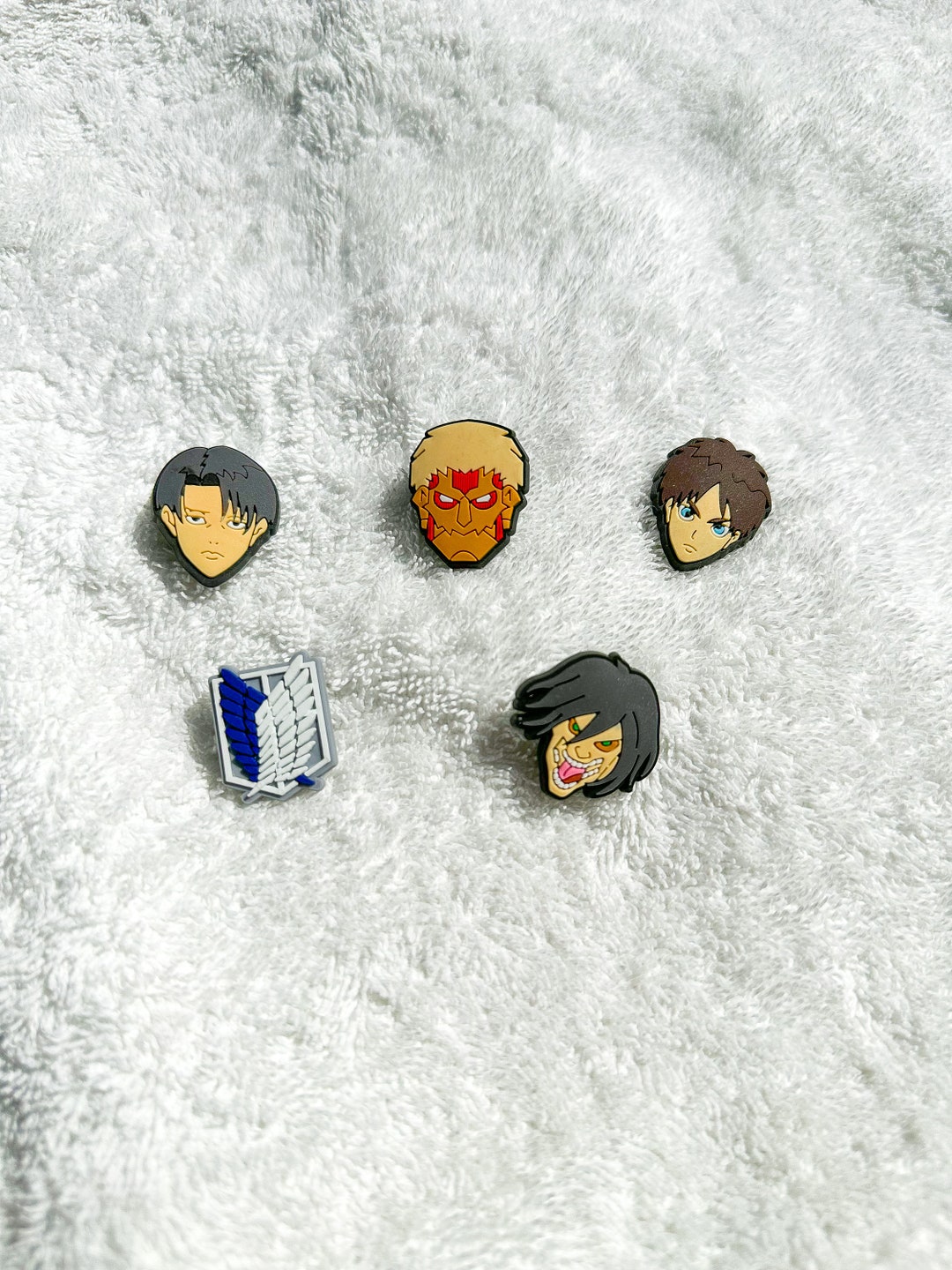 Attack on Titan Jibbitz Anime Jibbitz Shoe Charms for Crocs Cute Croc ...