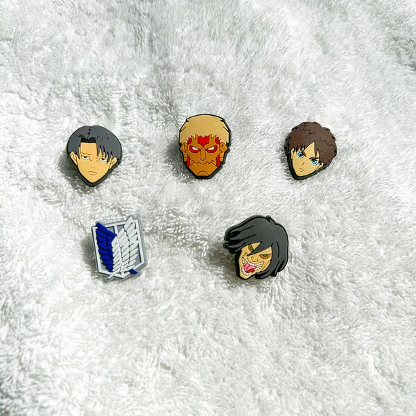 Attack on Titan Croc Charms - Etsy Australia