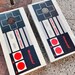Handmade/painted Old School Nintendo Controller Cornhole Boards and ...