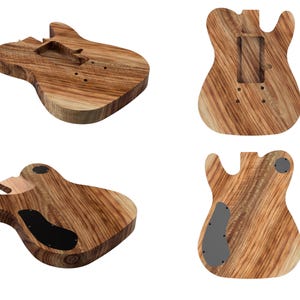 Telecaster Body - Electric Guitar - CAD Model - 10 Variants - .step ...