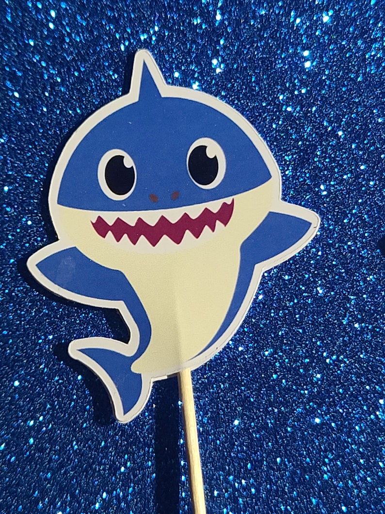Baby Shark Toppers, Shark Family Cupcake Toppers. 12 Double Sided - Etsy