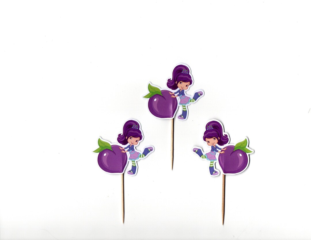 Plum Pudding Toppers, Plum Pudding Cupcake Toppers. 12 Double Sided - Etsy