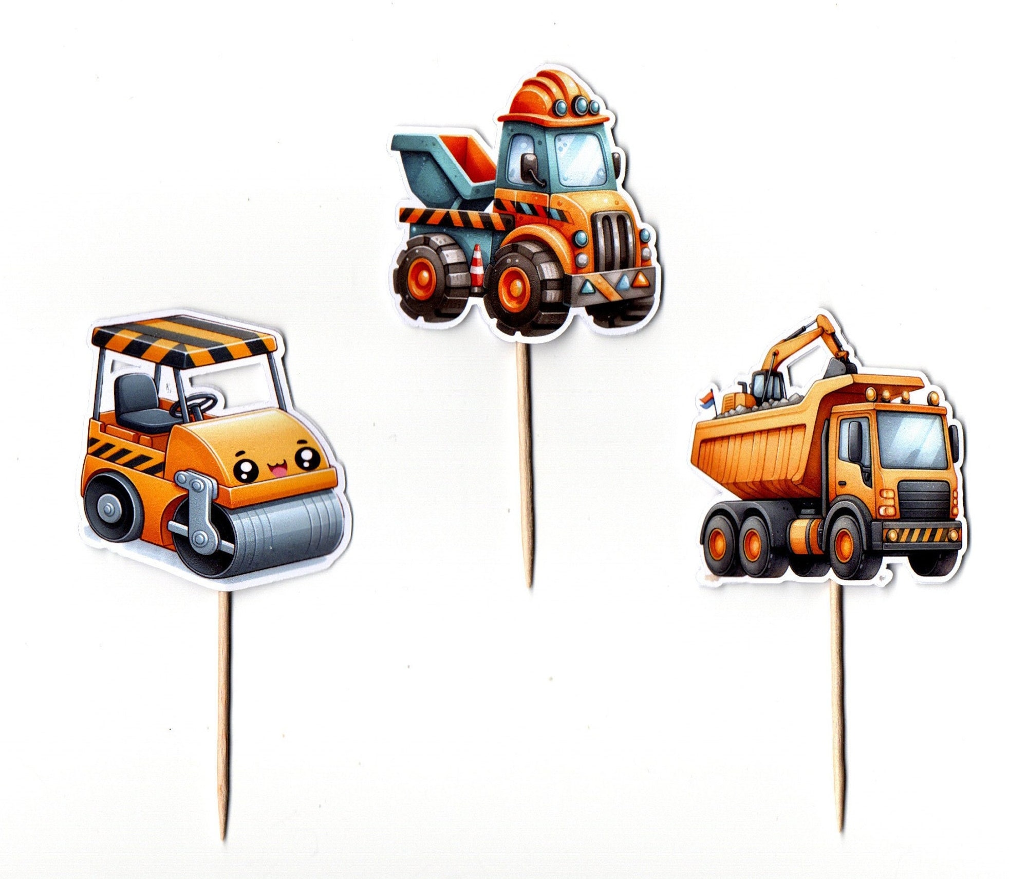 Construction Toppers, Construction Cupcake Toppers, Construction ...