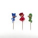 Mask Kid Toppers, Cartoon Cupcake Toppers, Mask Cake Topper, 12 Double ...
