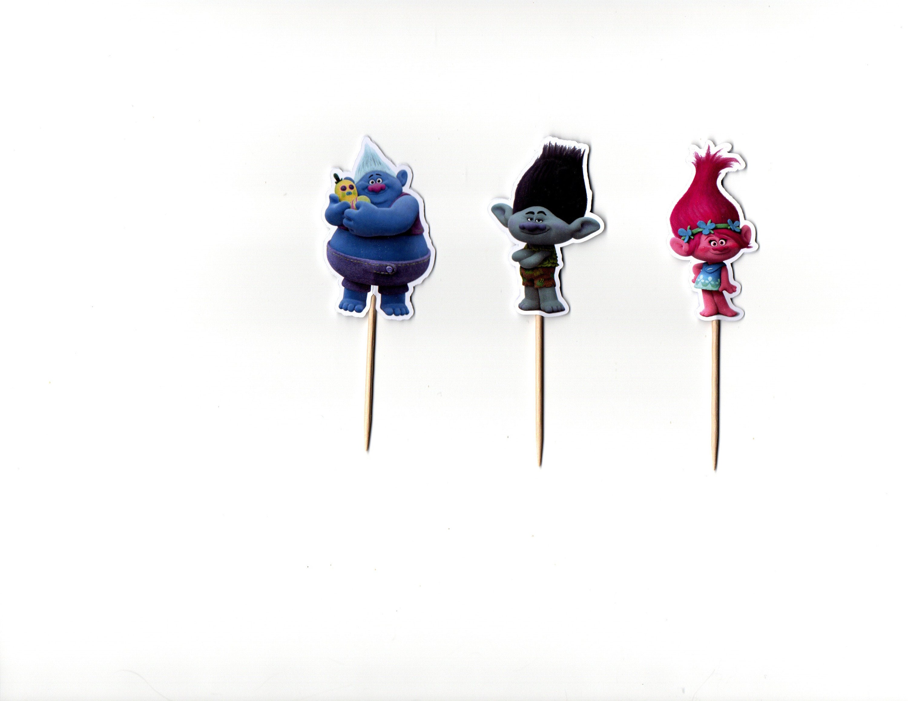 Troll Toppers, Troll Cupcake Toppers. 12 Double Sided - Etsy