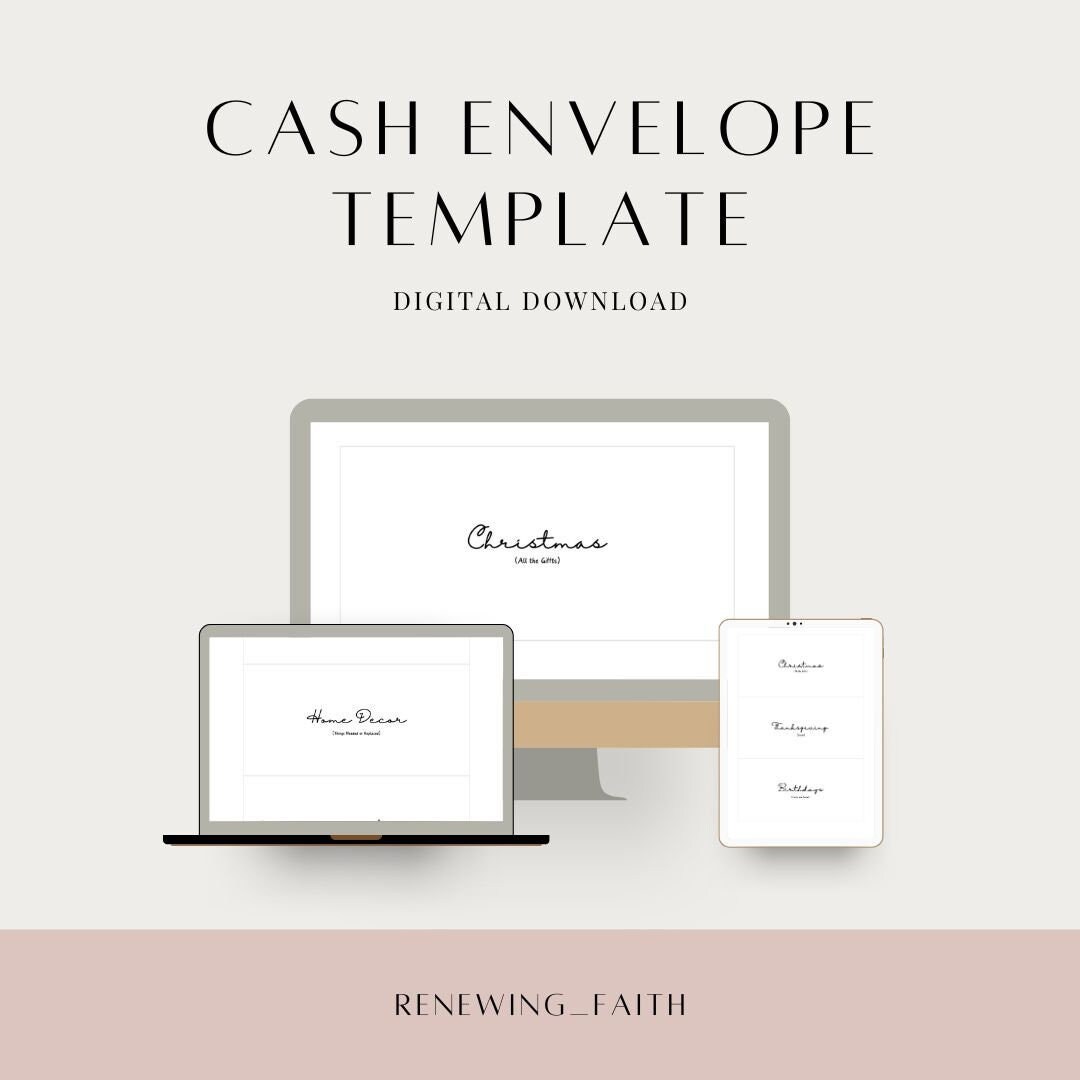 Cash Envelope Template Personal Size Editable - Etsy