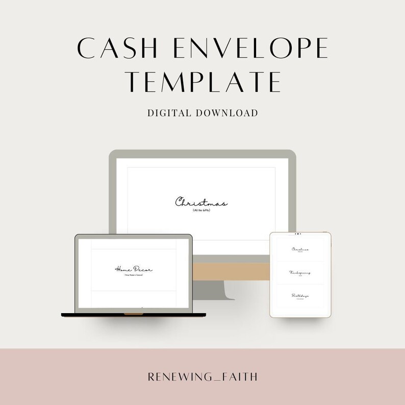 Cash Envelope Template Personal Size Editable - Etsy