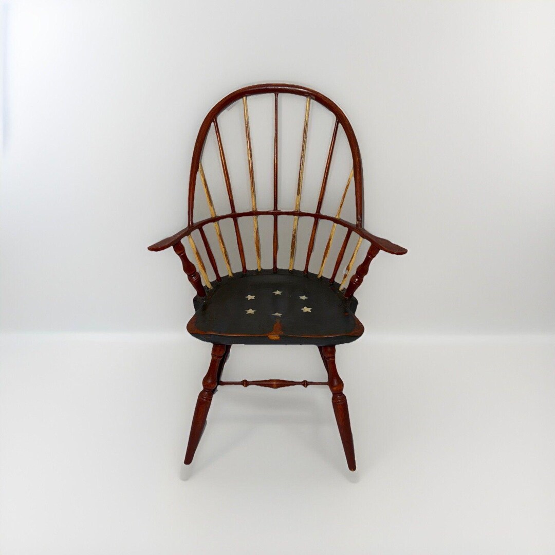 Vtg Bob Timberlake Miniature Salesman Sample Comb-back Windsor Chair ...