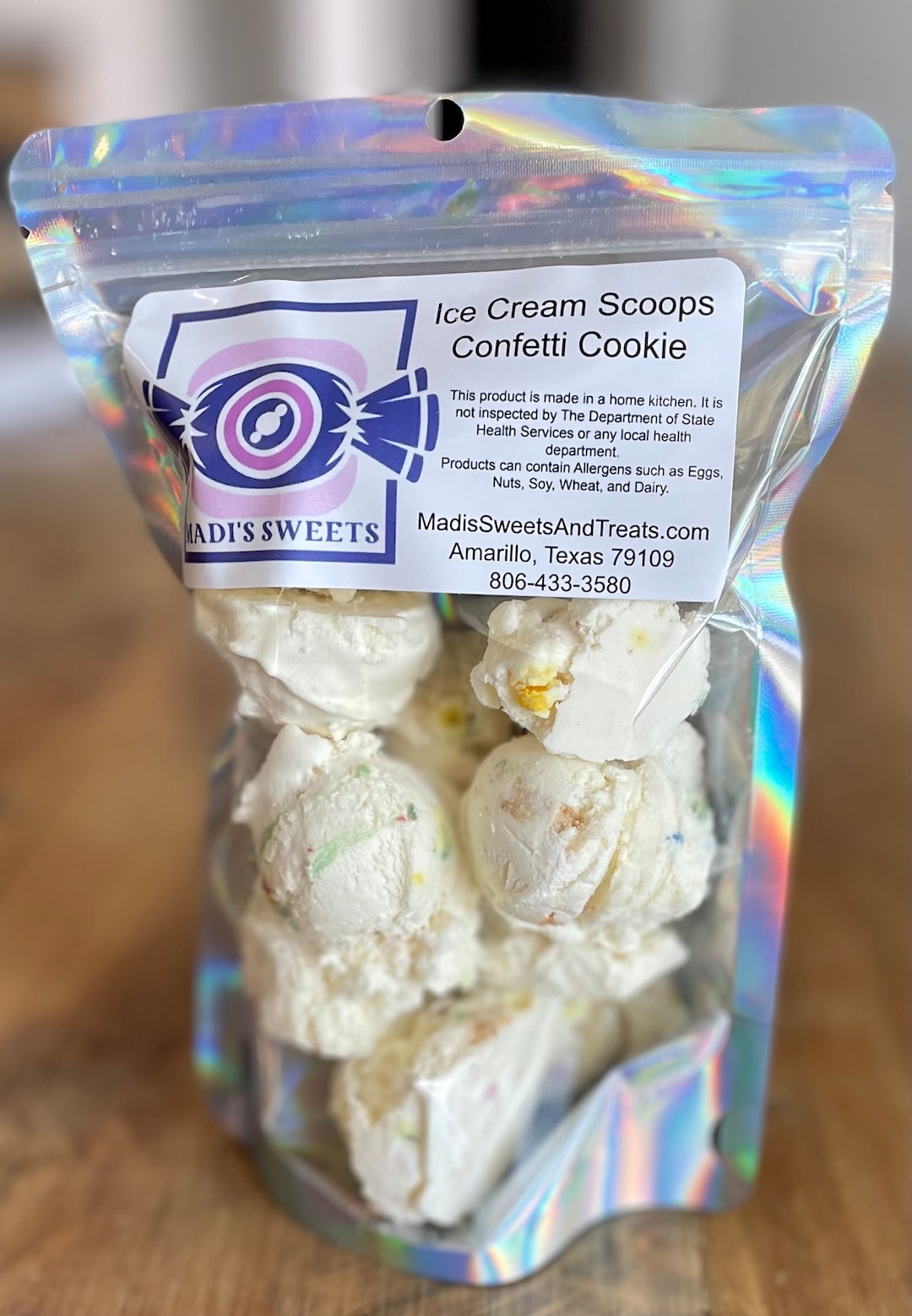 Freeze Dried Confetti Cookie Ice Cream - Etsy