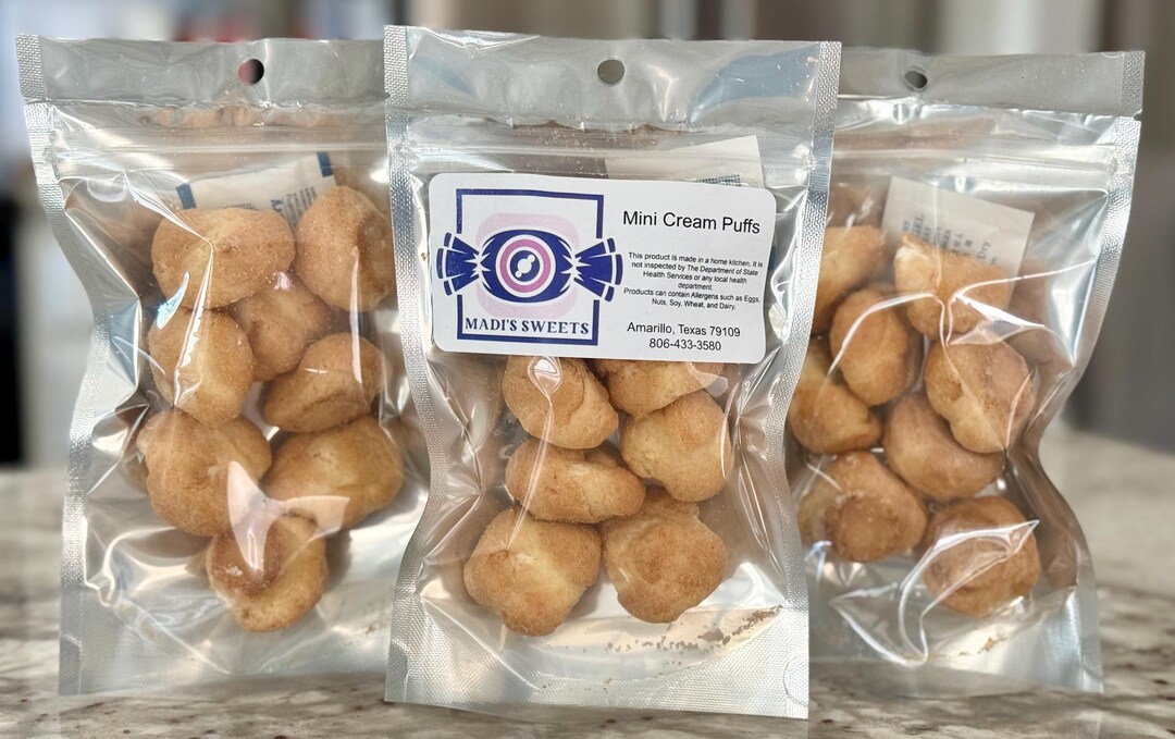 Mini Cream Puffs Freeze Dried - Etsy