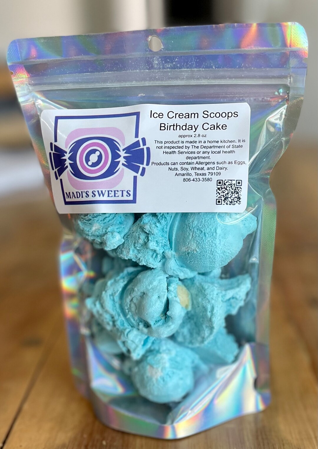 Freeze Dried Birthday Cake Ice Cream Scoops - Etsy