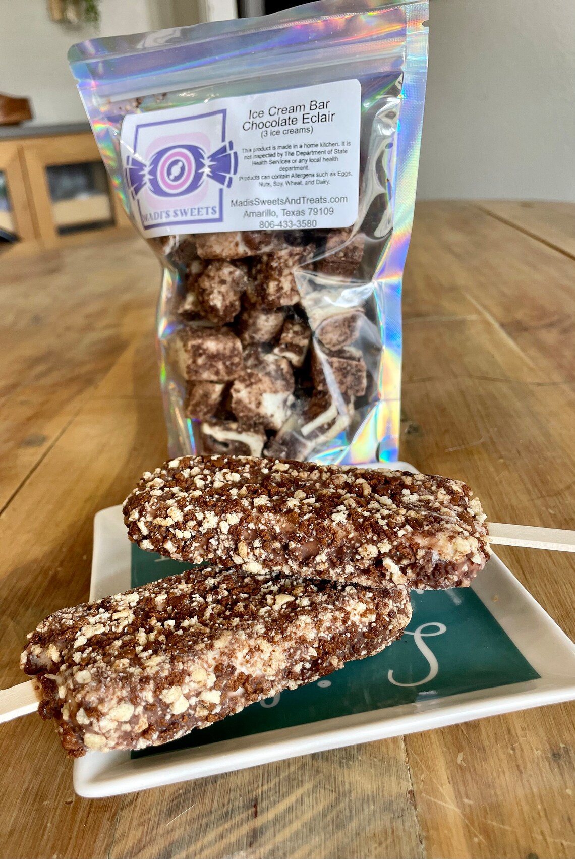 Freeze Dried Chocolate Eclair Ice Cream - Etsy