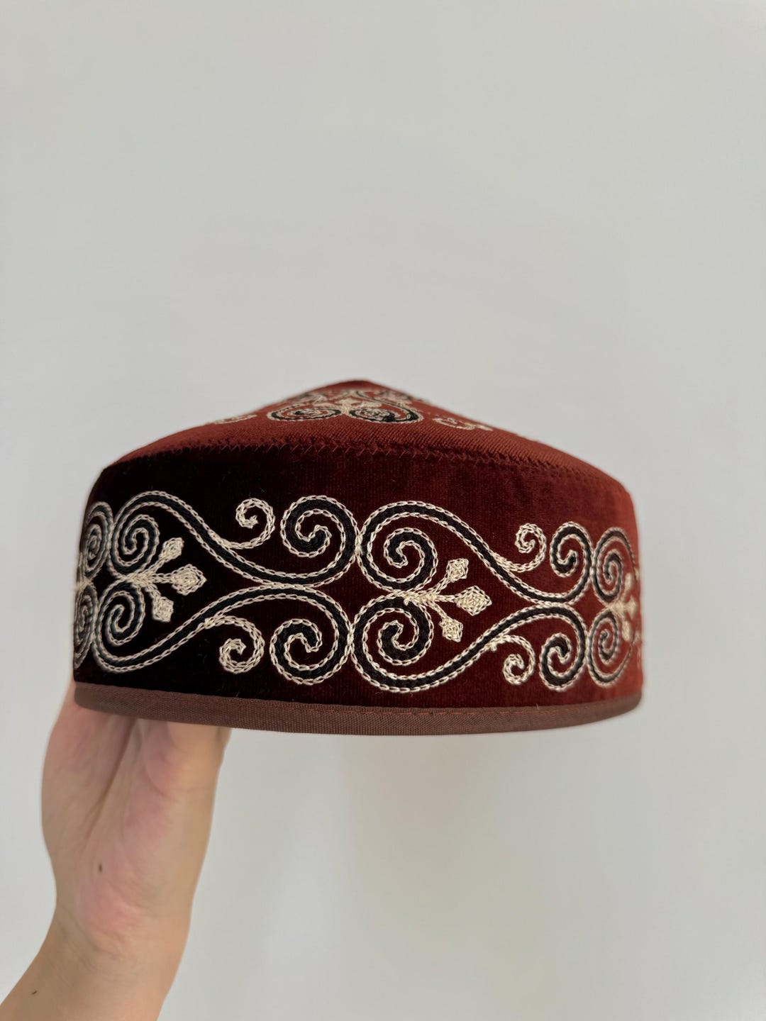 Handmade Skull Cap. Kazakh Traditional Hat, Kyrgyz Skullcap. Tubeteika ...