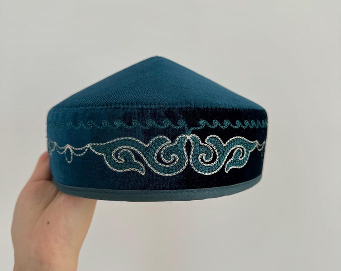 Handmade Skull Cap. Kazakh Traditional Hat, Kyrgyz Skullcap. Tubeteika ...
