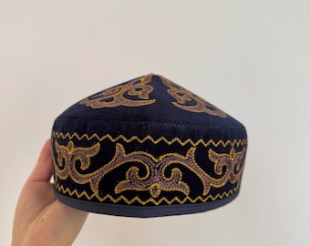 Handmade Skull Cap. Kazakh Traditional Hat, Kyrgyz Skullcap. Tubeteika ...