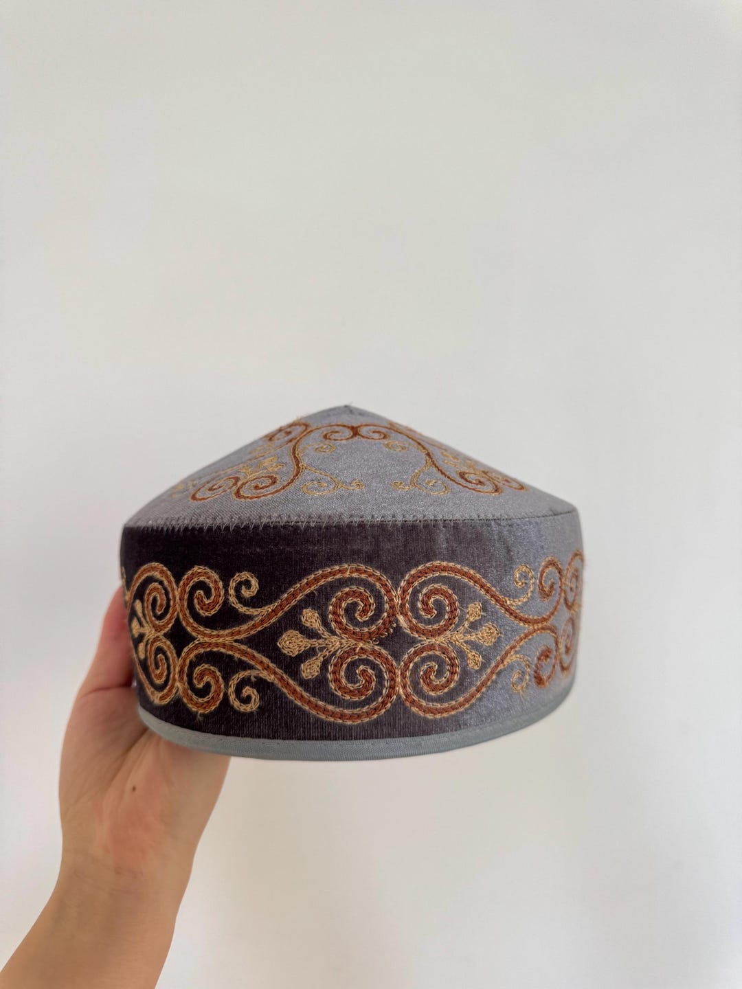Handmade Skull Cap. Kazakh Traditional Hat, Kyrgyz Skullcap. Tubeteika ...