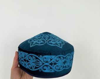 Handmade Skull Cap. Kazakh Traditional Hat, Kyrgyz Skullcap. Tubeteika ...