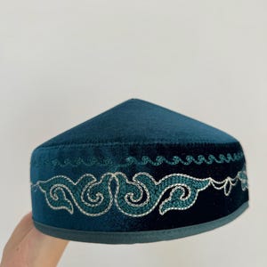 Handmade Skull Cap. Kazakh Traditional Hat, Kyrgyz Skullcap. Tubeteika ...