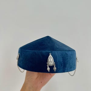 Cultural Handcrafted Traditional Kazakh Ethnic Headdress, Kazakh Ethnic ...