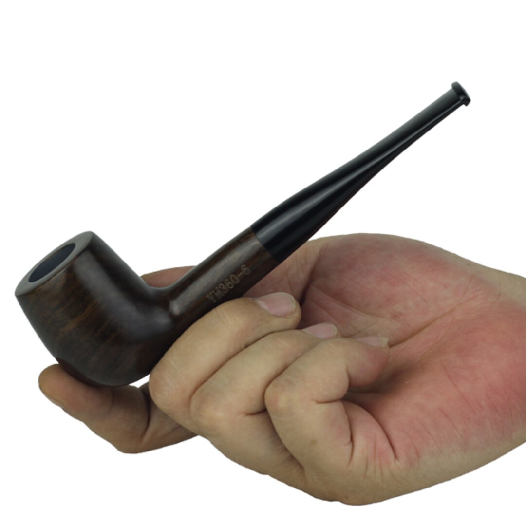 Tobacco Wooden Handmade Ebony Pipe, Wooden Smoking Pipe, Perfect ...