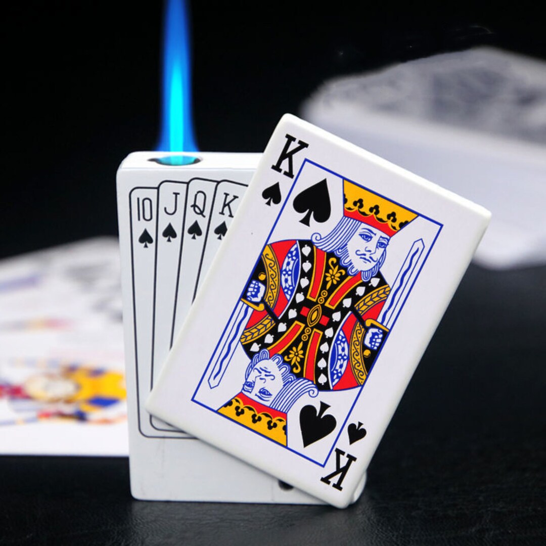 Personalized Poker Gas Lighter - Custom Playing Cards Lighter | Unique ...