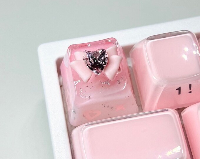 Magic Bow Keycap OEM R4 Profile Esc Key Ready-to-ship Backlit Pink ...