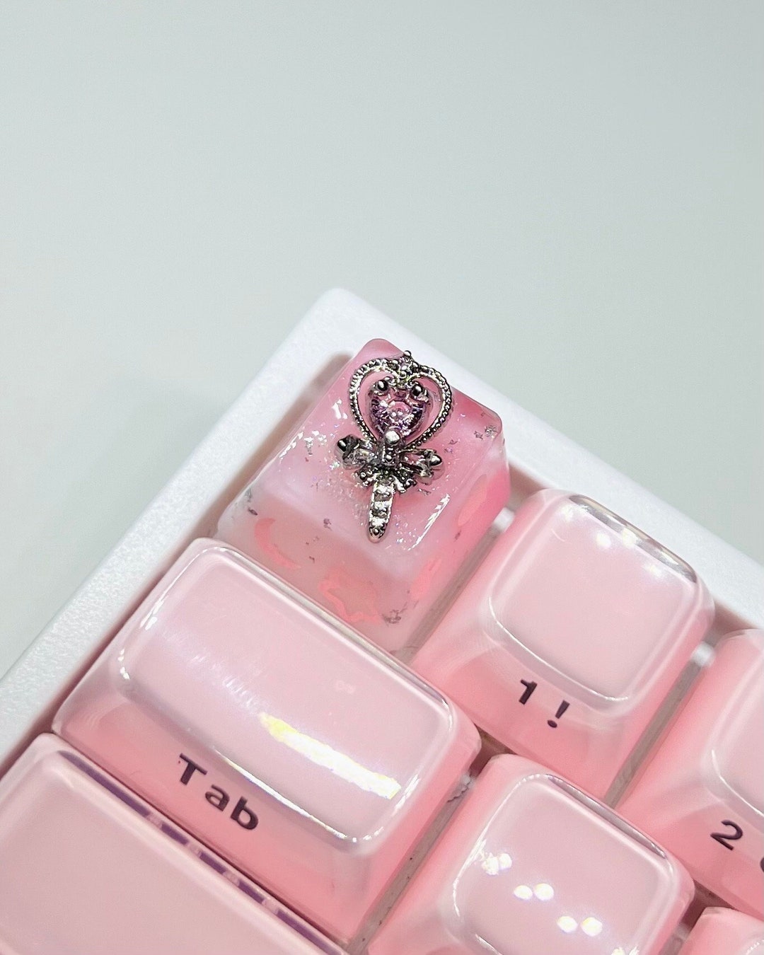 Magic Wand Keycap OEM R4 Profile Esc Key Ready-to-ship Backlit Pink ...