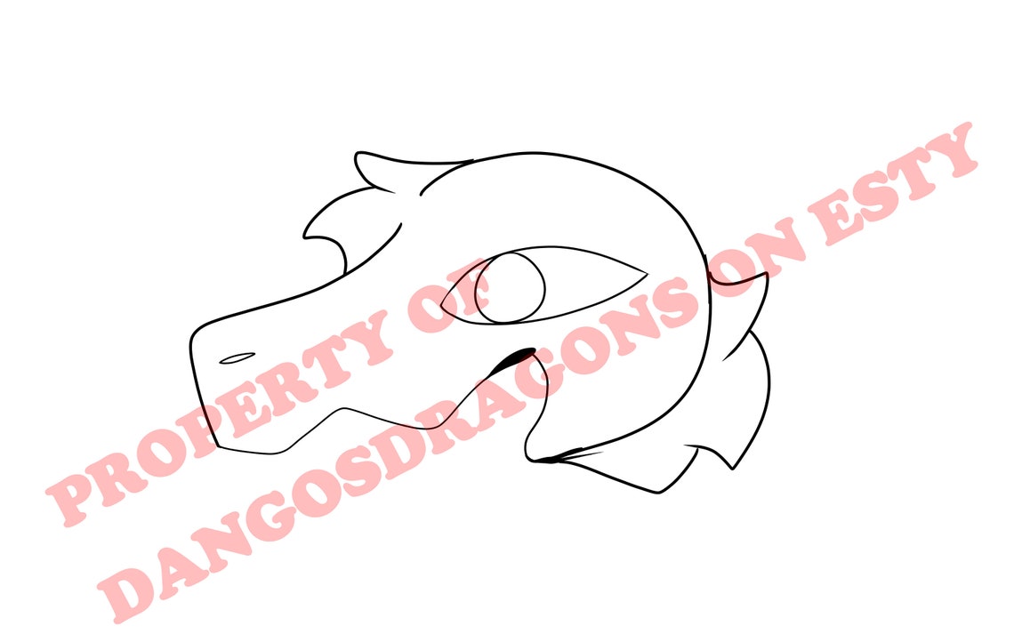Printable Custom Paper Dragon Puppet Cutout DIY Colorable Printable - Etsy