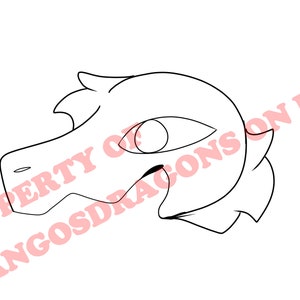 Printable Custom Paper Dragon Puppet Cutout DIY Colorable Printable - Etsy