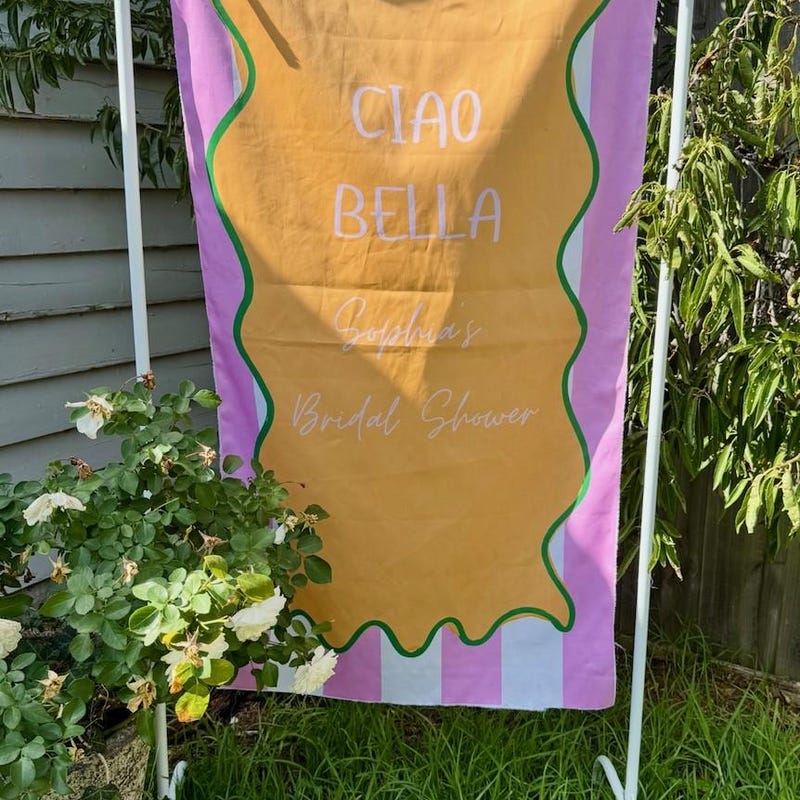 Scallop Fabric Sign - Etsy