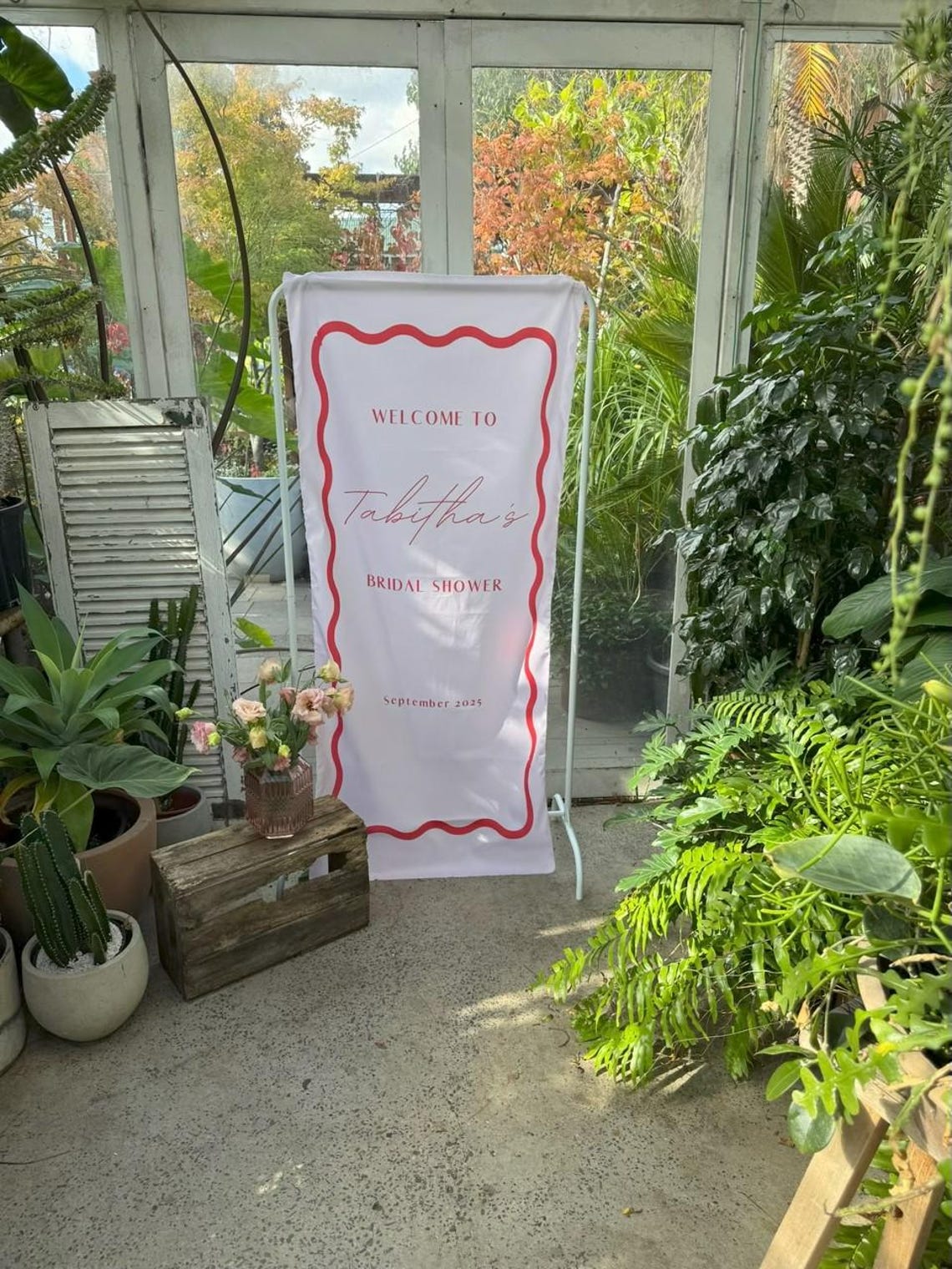 Baby Shower Welcome Sign – Custom Illustrated Fabric Banner | Cotton or ...