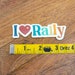 I Heart Rally - Glossy Vinyl Sticker - Dog Sports Sticker - 3.4" X 1.1 ...
