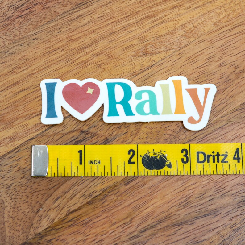 I Heart Rally - Glossy Vinyl Sticker - Dog Sports Sticker - 3.4" X 1.1 ...