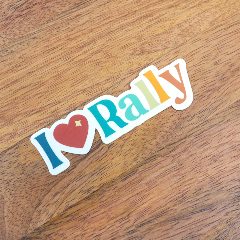 I Heart Rally - Glossy Vinyl Sticker - Dog Sports Sticker - 3.4" X 1.1 ...