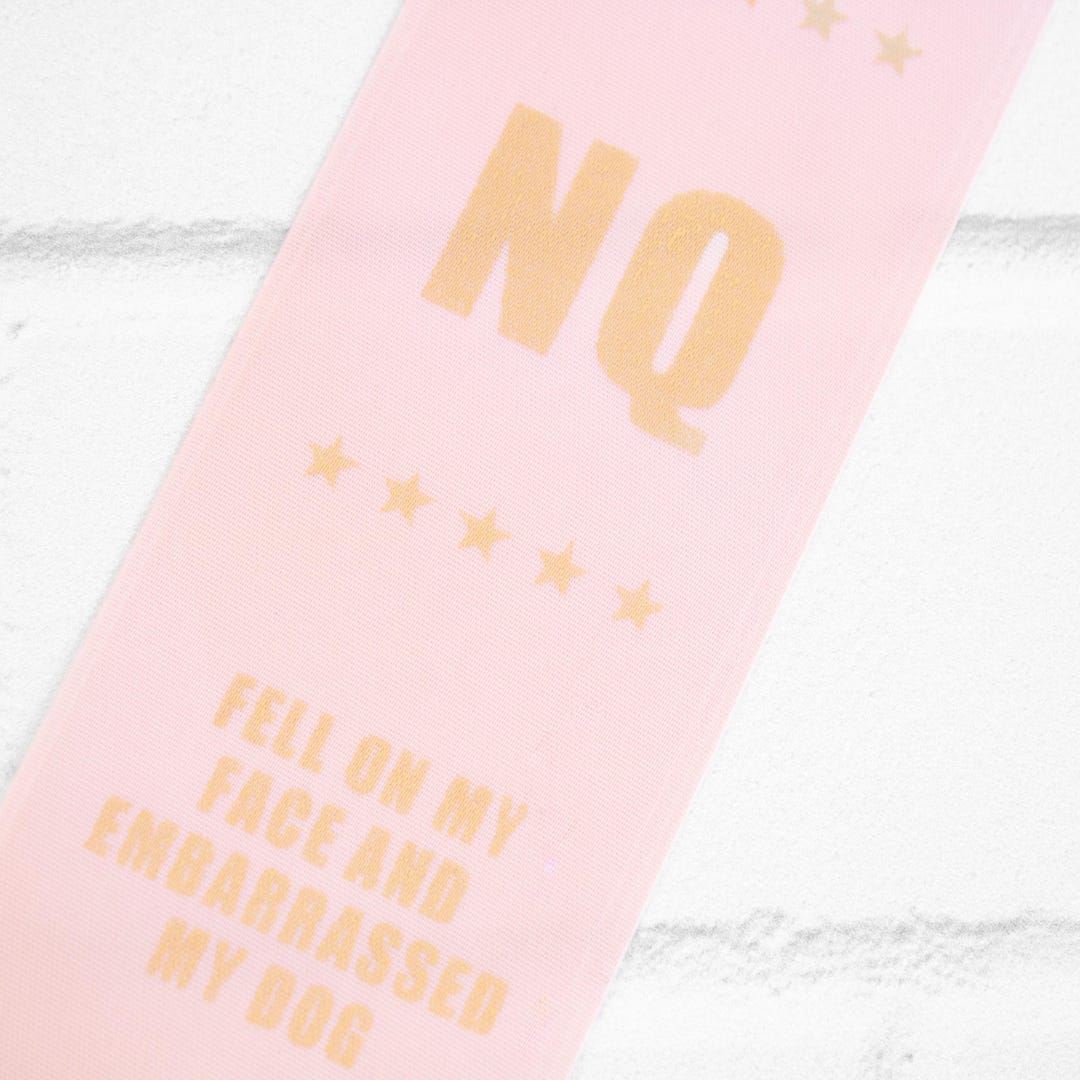 Fell on My Face and Embarrassed My Dog - Light Pink W/gold - NQ Flat ...