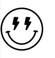 Smiley Face With Lightning Eyes - Etsy