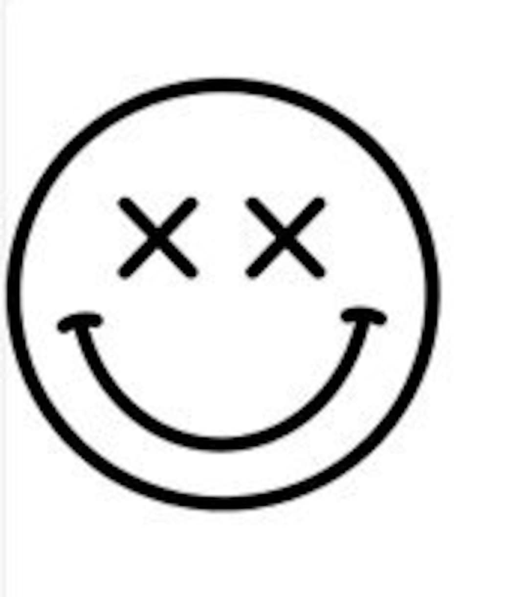 Smiley Face With X Eyes - Etsy