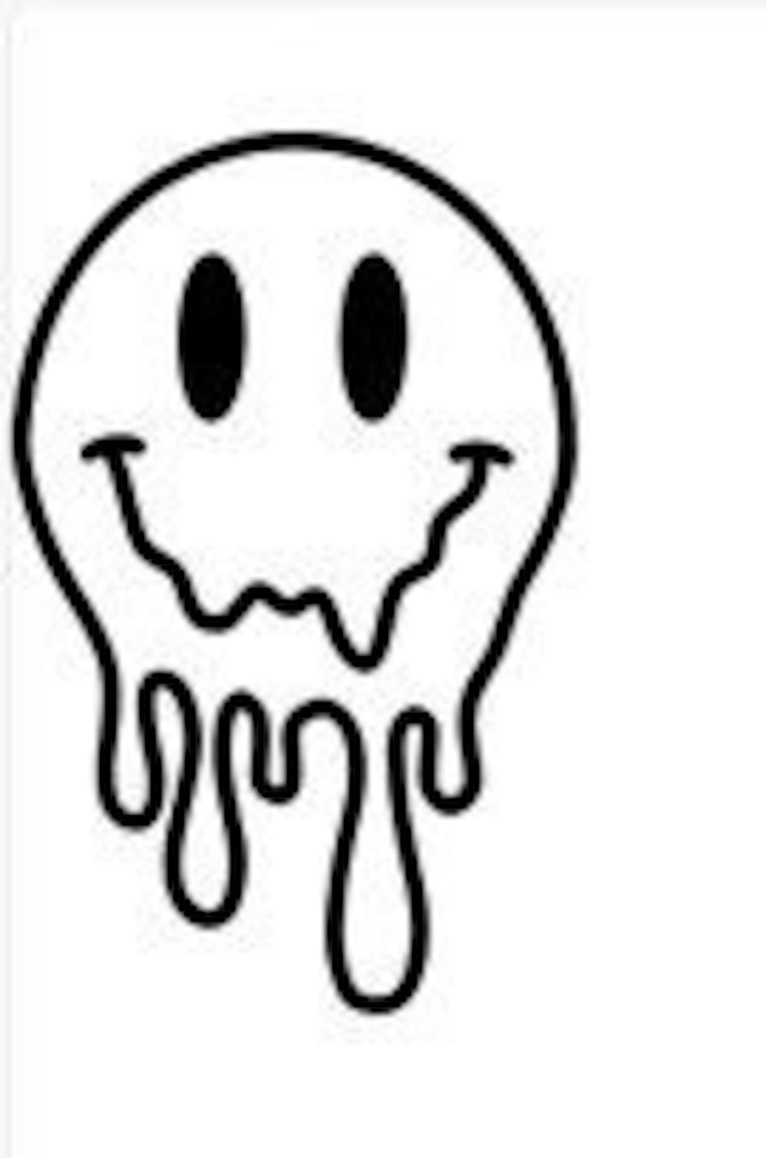 Melting Smiley Face 1 - Etsy