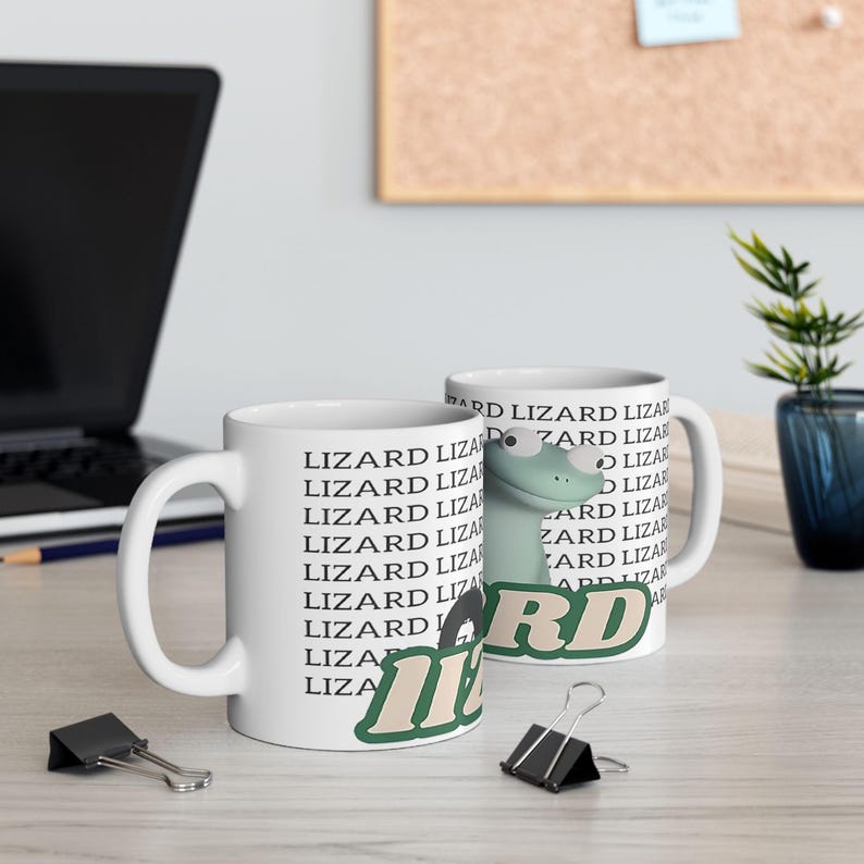 Lizard Meme Coffee Mug: Funny Viral Gift - Etsy Australia